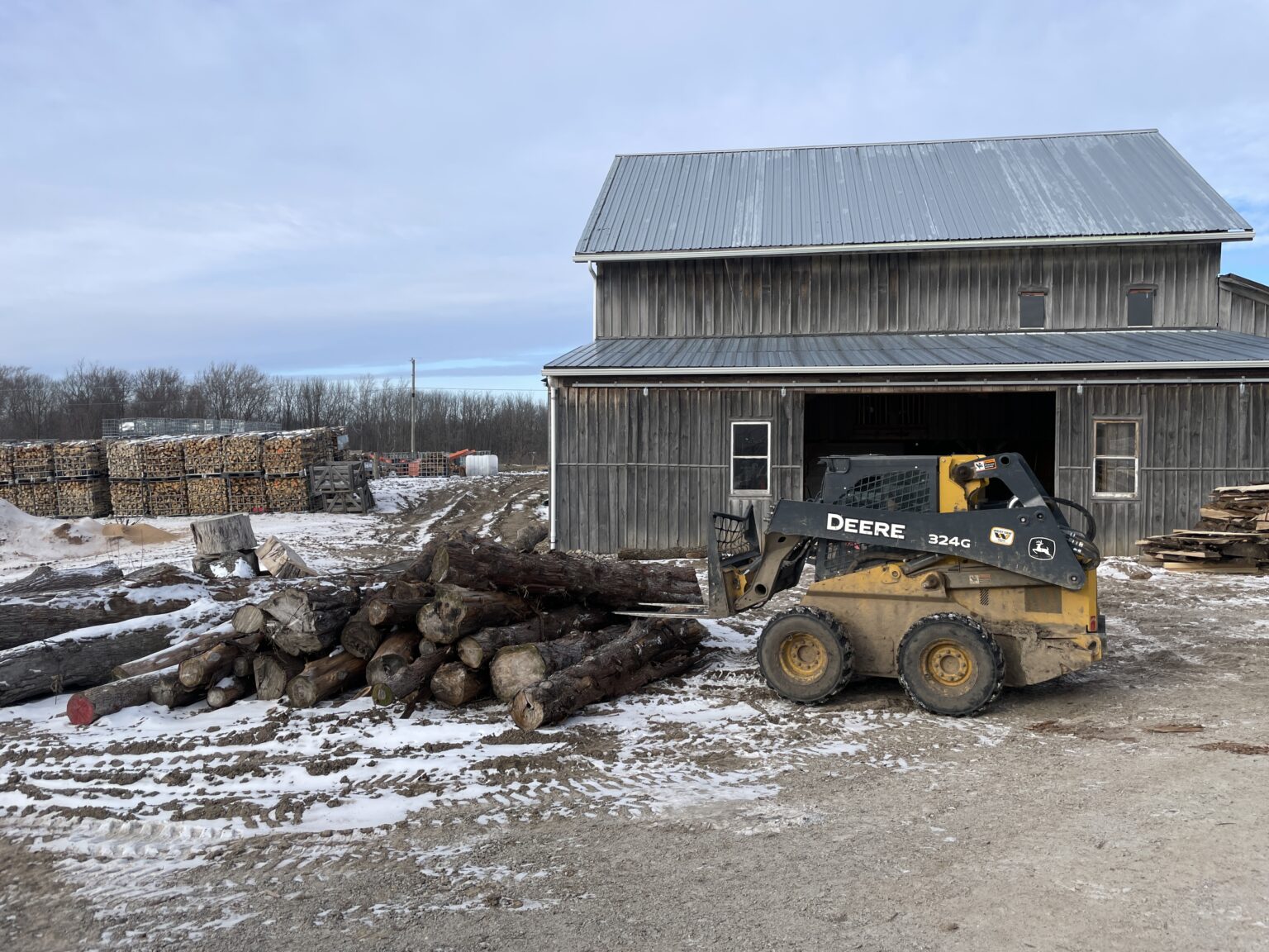 A New Pole Barn for Restoration Sawmill - Larson